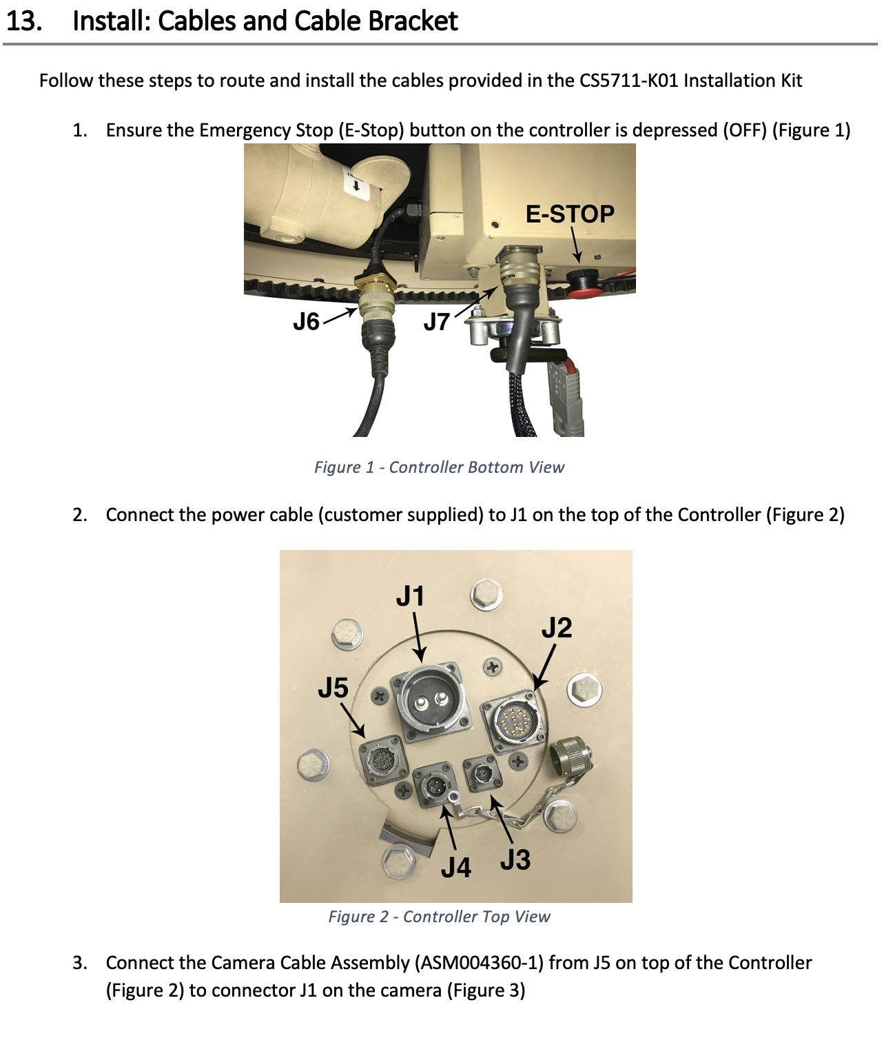 13. Install Cables and Cable Bracket - Control Solutions LLC