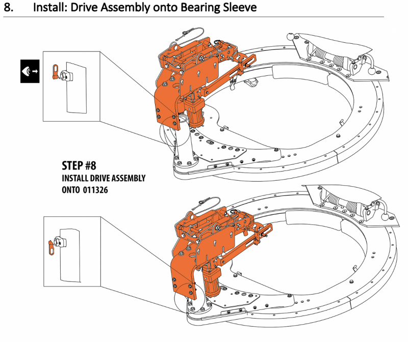 8. Install Drive Assembly onto Bearing Sleeve - Control Solutions LLC